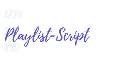 Playlist Script Font Free Download Now