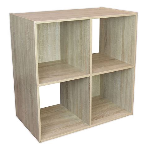 Slide Logic 2 Inch X 2 Inch Cube Storage Organizer In Sonoma Oak Bed