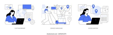 Illustration Graphics Icon Customs Warehouse Bonded Photos And Images And Pictures Shutterstock