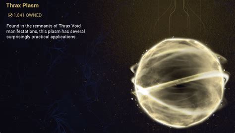 Chrystalith Items Seem To Be Pulling Lua Thrax Instead Of Regular Thrax Plasm Rwarframe