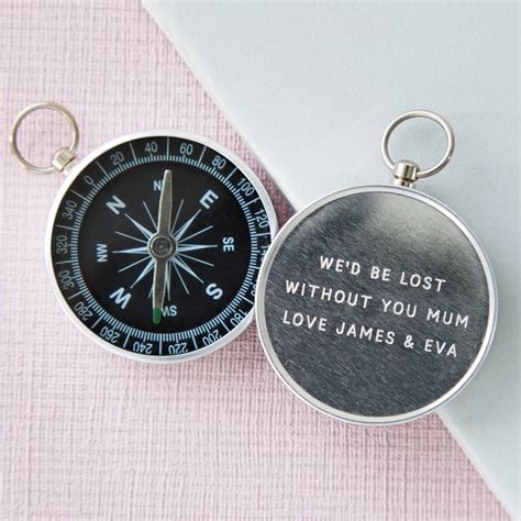 Personalised Engraved Mothers Day Compass By Twenty Seven