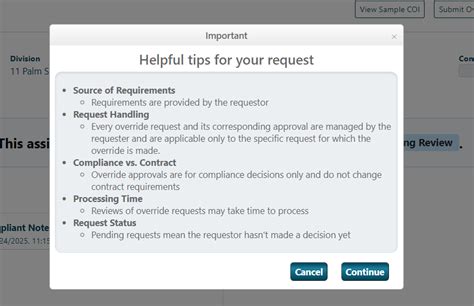 How To Request An Override Third Party Instructions Mycoi Support