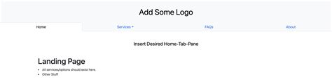 Reactjs How Can I Change Tab To Home Tab With Navbar Brand Click In Bootstrap With