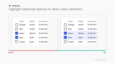 Selection Controls — Ui Component Series By Taras Bakusevych Ux Collective