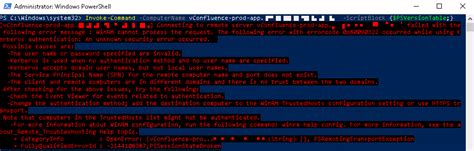 Powershell Winrm Cannot Process The Request Kerberos Authentication Error 0x80090322