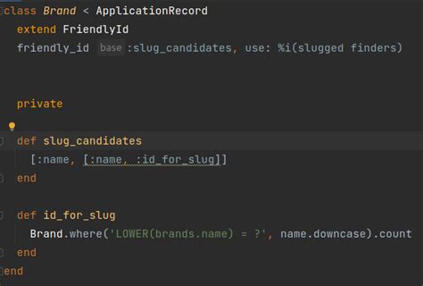 Ruby On Rails Rails4 Friendlyid Unique Slug Formatting Stack Overflow