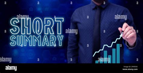 Text Showing Inspiration Short Summary Word Written On Brief Statement Of Main Points Clear