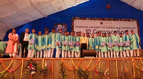 Charusat University Celebrates 12th Convocation Ahmedabad News The Indian Express