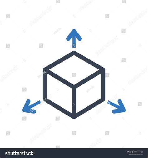 D Xyz Coordinate System Icon Stock Vector Royalty Free Shutterstock