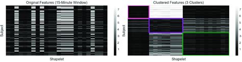Calculated Features For 15 Min Window Clustering 1 Pink 2 Purple