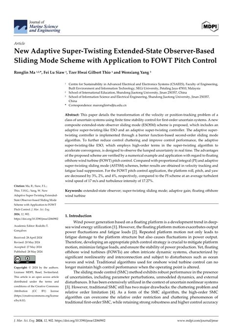 pdf new adaptive super twisting extended state observer based sliding