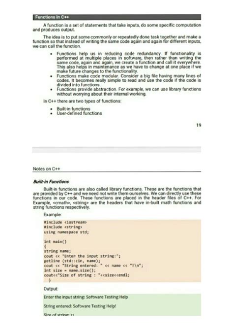 Functions In C C Programming Studocu