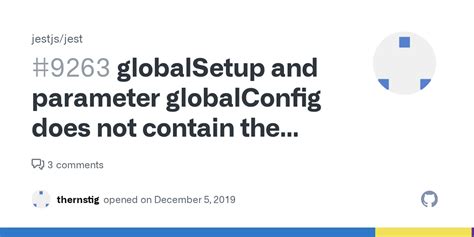 Globalsetup And Parameter Globalconfig Does Not Contain The Globals Object · Issue 9263