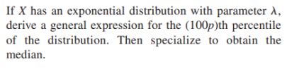 Solved If X Has An Exponential Distribution With Parameter Chegg