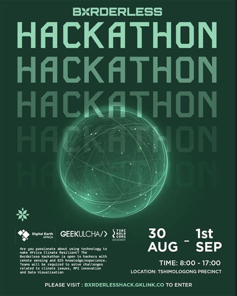 Tshimologong Digital Innovation Precinct On Linkedin Bxrderless Hackathon Coding Hacking