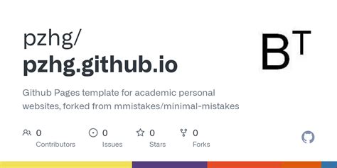 Github Pzhg Pzhg Github Io Github Pages Template For Academic Personal Websites Forked From