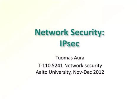 Ppt Network Security Ipsec Powerpoint Presentation Free Download