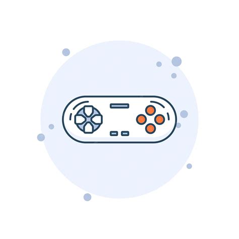 Premium Vector Cartoon Gamepad Icon Vector Illustration Joystick On Bubbles Background
