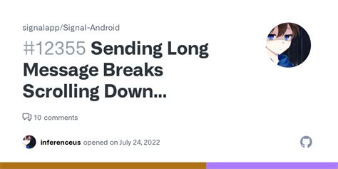 Sending Long Message Breaks Scrolling Down Conversation Issue 12355