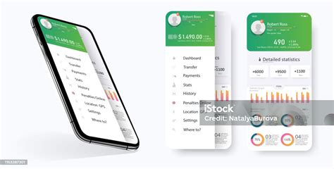 Crm Application Smartphone Interface Vector Template Mobile Software Page Customer Relationship