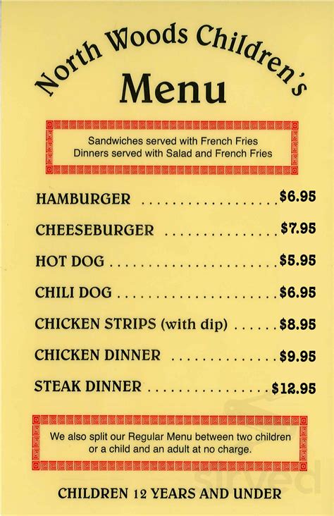 Menu For Clearmans North Woods Inn San Gabriel In San Gabriel