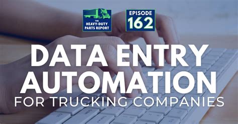 Data Dataentry Automation Truckingindustry Heavydutyparts Tms