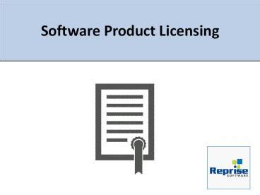 PPT Software Product Licensing PowerPoint Presentation Free To Download Id 8f9bfd NmE2M