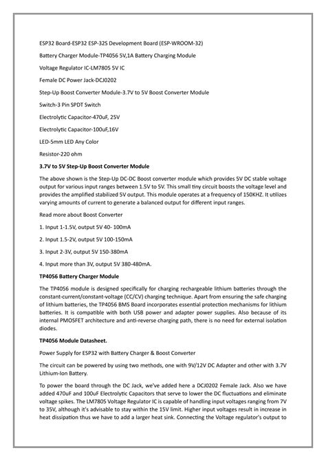 Ppt Power Supply For Espressif Module With Battery Charger Powerpoint Presentation Id 13069927