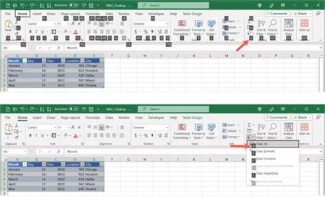 How To Delete Or Remove A Table In Microsoft Excel