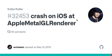 Crash On IOS At AppleMetalGLRenderer GLDContextRec Issue 32453