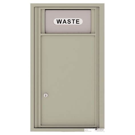 4c Commercial Front Loading Single Column Trash Receptacle Recycling B