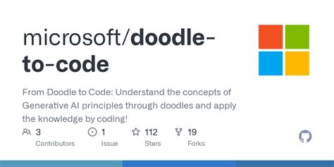 Github Microsoftdoodle To Code From Doodle To Code Understand The