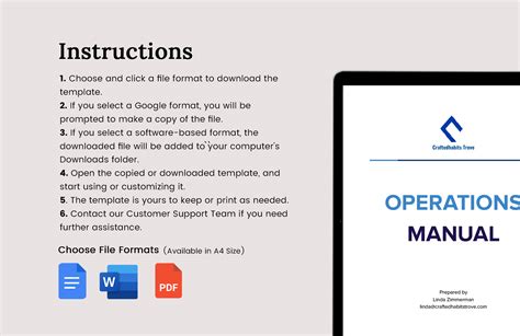 Operations Manual Template In Word PDF Google Docs Download Template Net