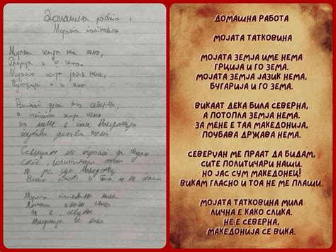 Мајка Македонија Мајка Македонија е горда на осмоодделенецот од Кичево кој за домашна работа
