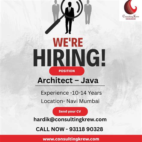 Consulting Krew Pvt Ltd On Linkedin Architectjava Navimumbai