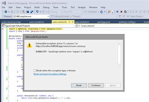 Nodejs Import Angularcore Module In Angular2 Type Script Service