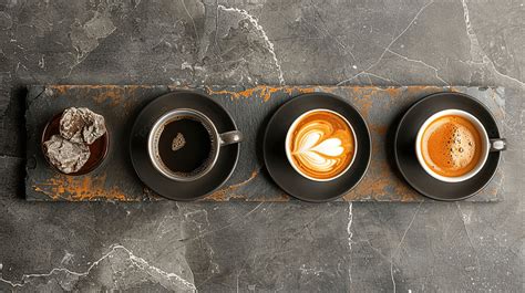 회색 갈색 보드에 접시가 있는 컵의 상단 보기 컵 얼굴 그릇 배경 일러스트 및 사진 무료 다운로드 Pngtree