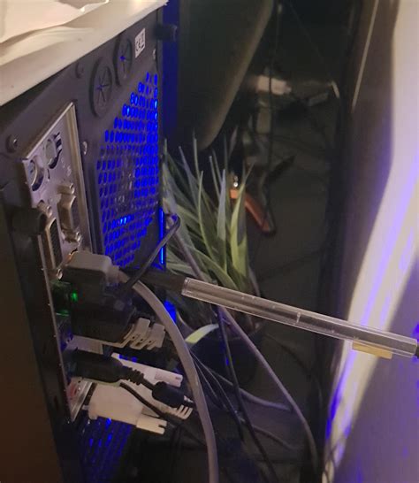 Ethernet Cable Won T Stay In On Its Own And I Can T Afford Another So I Had To Improvise R
