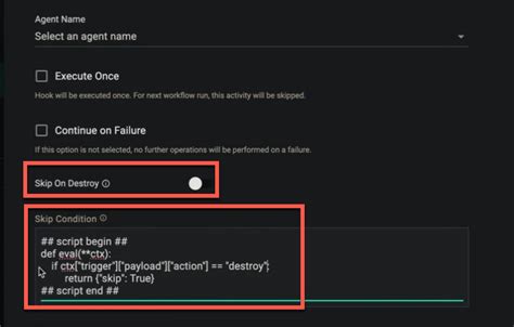 kop environment manager skip condition rafay product documentation