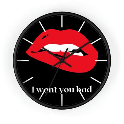 NAUGHTY SX O CLOCK Wall Clock Desire Fetish Etsy