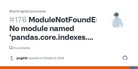 Modulenotfounderror No Module Named Dexesnumeric When