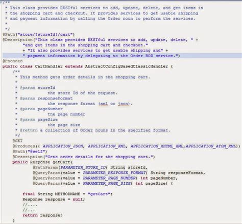 Websphere Commerce Server Invoking Rest Services Get Method From