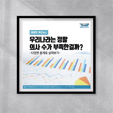 [카드뉴스] 우리나라는 정말 의사 수가 부족한걸까 눈으로 보는 의료정책 의료정책연구원