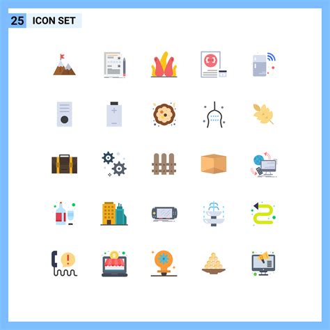 Flat Color Pack Of 25 Universal Symbols Of Coding Succulent Plant Data