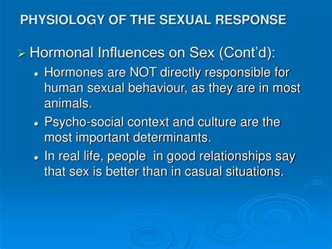 PPT PHYSIOLOGY OF THE SEXUAL RESPONSE PowerPoint Presentation Free Download ID 249134