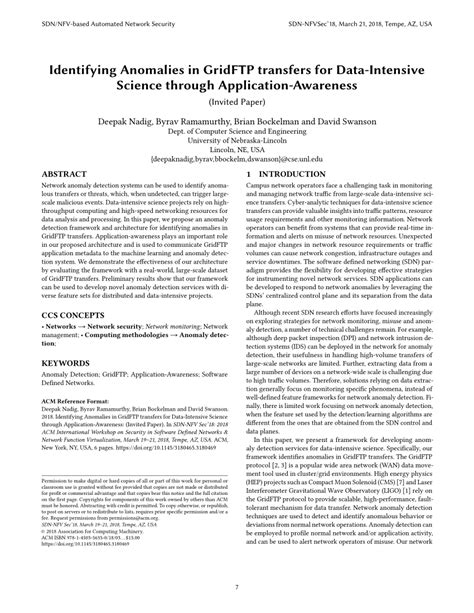pdf identifying anomalies in gridftp transfers for data intensive