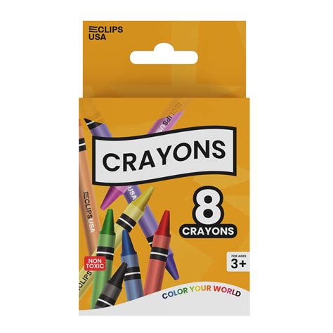 Standard Crayons 8 Count Assorted Classic Colors