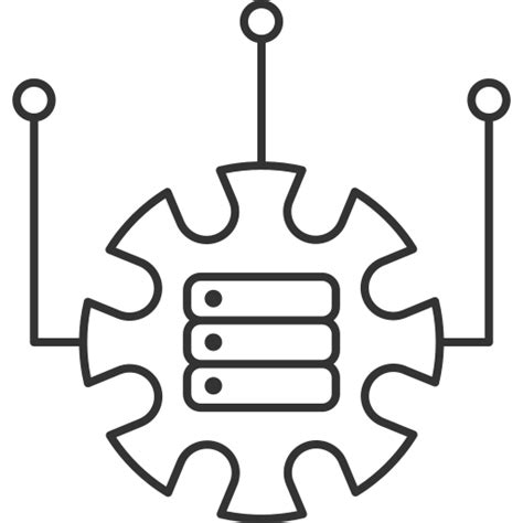 Database Algorithm Processing Control Management Icon Download On