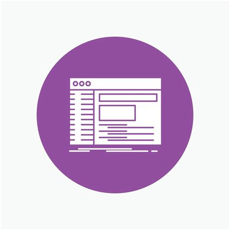 Admin Console Panel Root Software White Glyph Icon In Circle