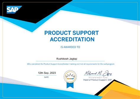 Rushikesh Jagtap On Linkedin Productdevelopment Accreditation Sap Productaccreditation
